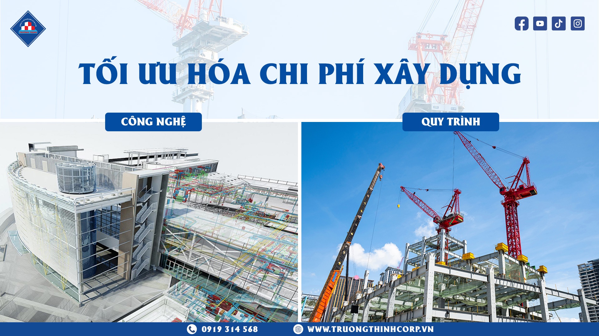 Tối ưu hóa chi phí xây dựng nhờ công nghệ và quy trình